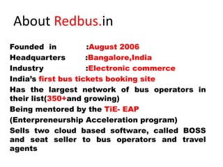redBus.in and CASE STUDY | PPT