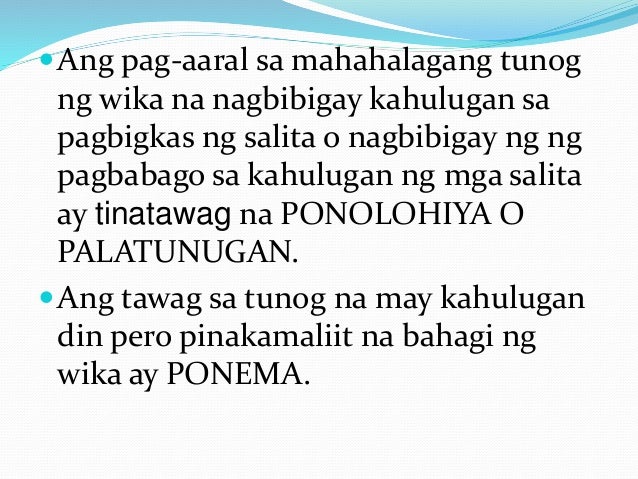 Ponolohiya (FIL 101)
