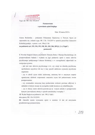 Ponowne powolanie tych samym skompromitowanych bieglych | PDF