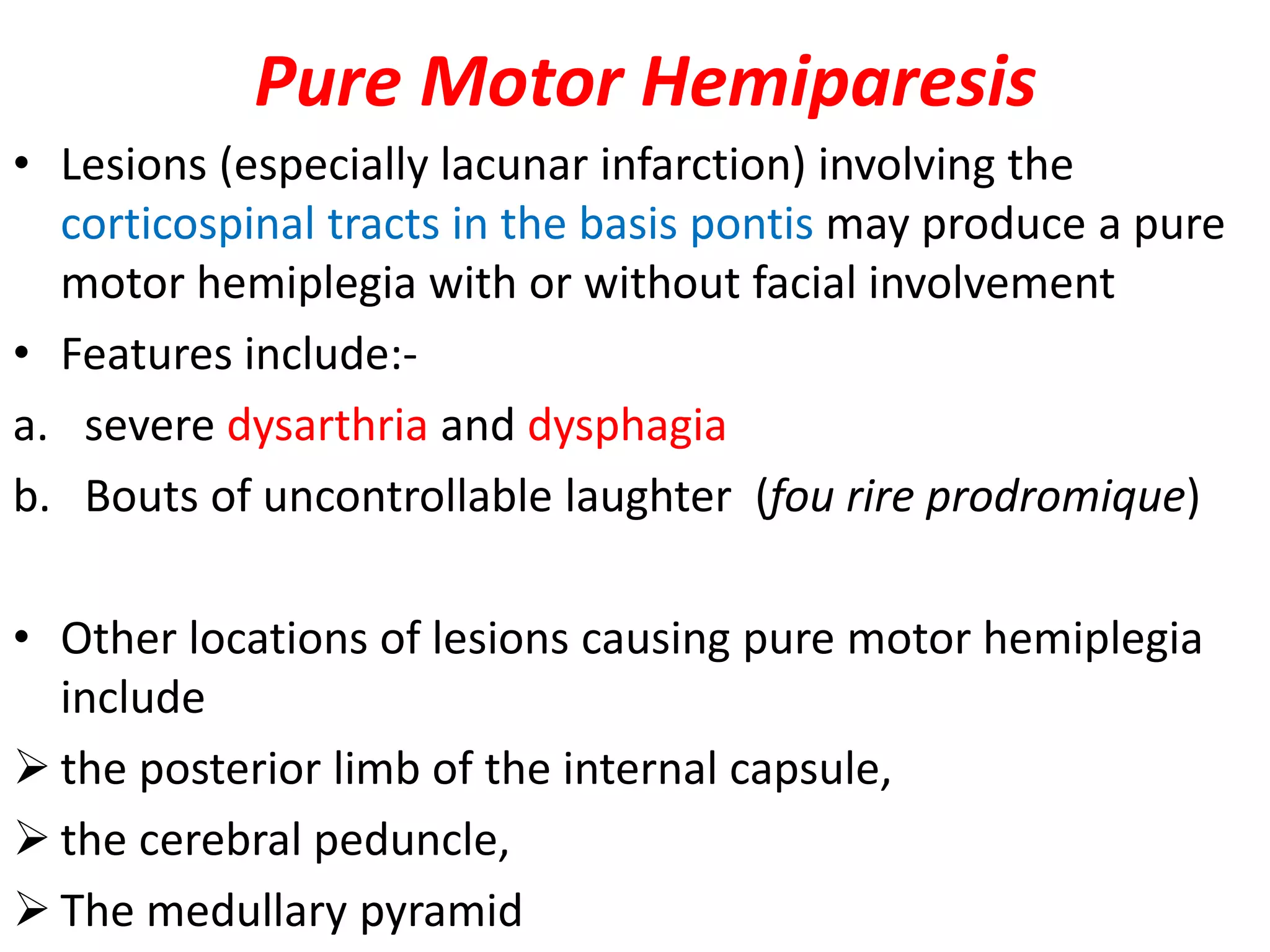 Pons anatomy and syndromes | PPTX