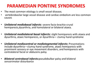 Paramedian Pontine Infarct