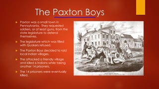 Pontiac's Rebellion and Proclamation of 1763 | PPTX