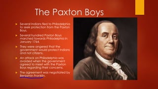 Pontiac's Rebellion and Proclamation of 1763 | PPTX