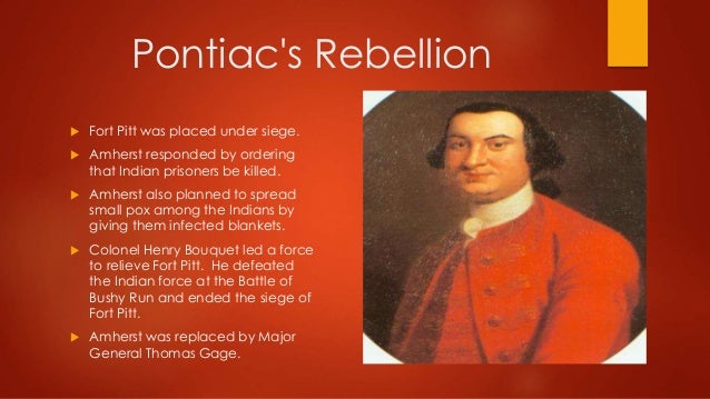 Pontiac's Rebellion and Proclamation of 1763