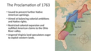 Pontiac's War, Proclamation Line, and Revolution | PPTX | Death, Injury ...