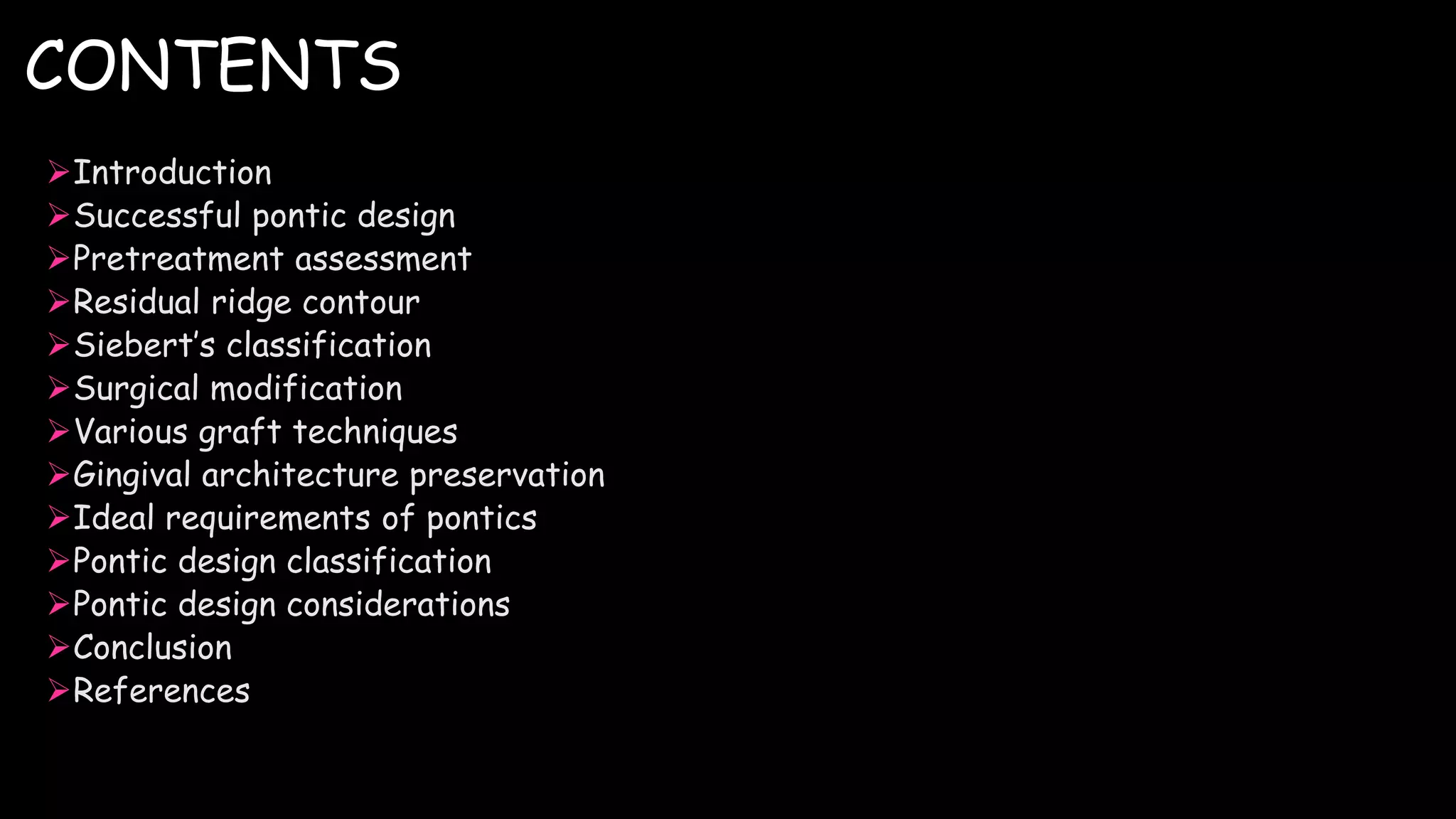 Pontic and pontic designs | PPTX