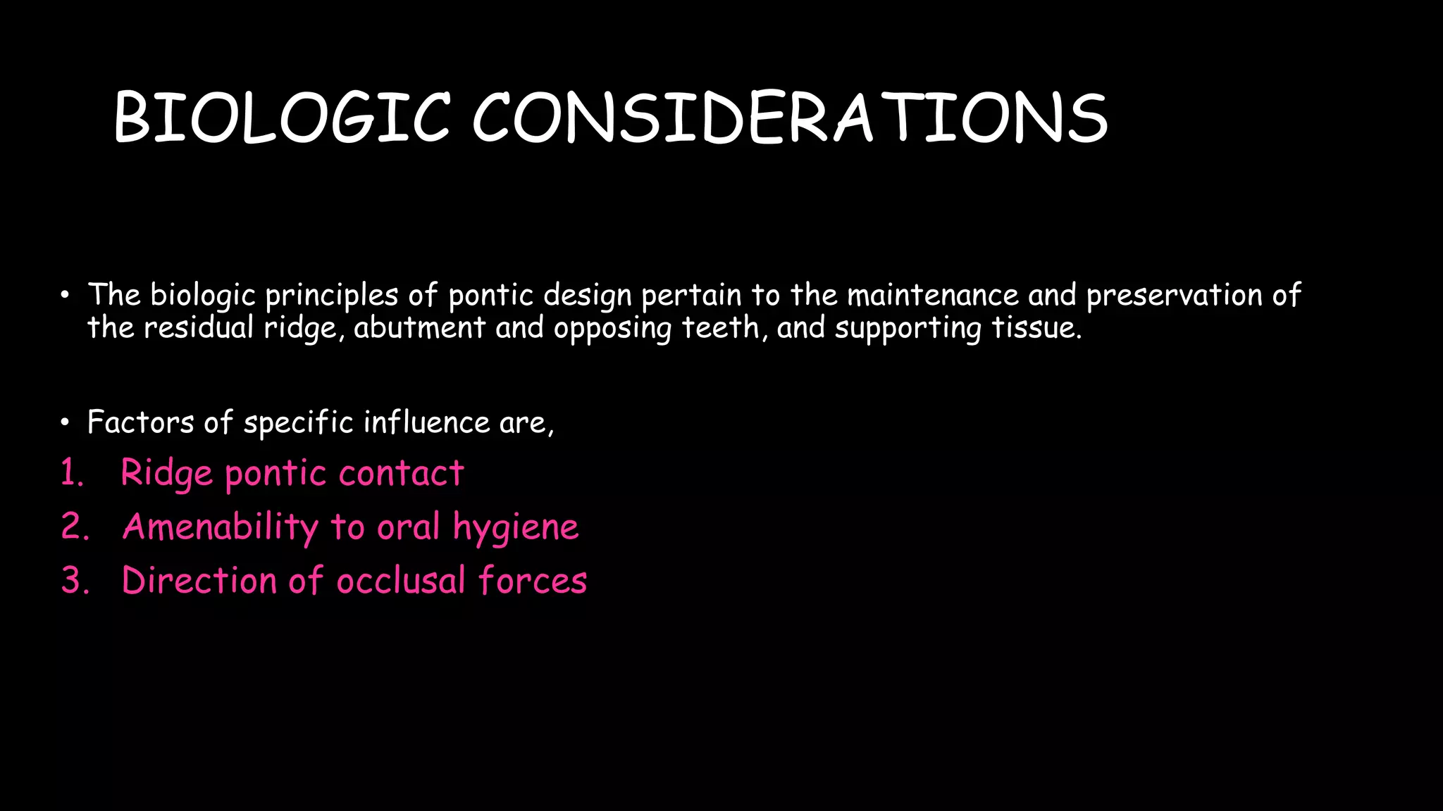 Pontic and pontic designs | PPTX