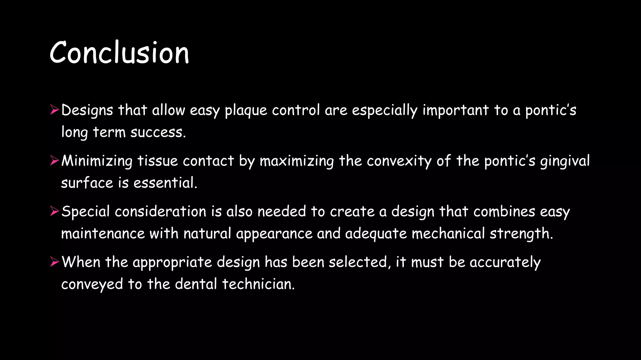 Pontic and pontic designs | PPTX