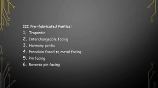 Pontics in Fixed Partial Denture | PPTX
