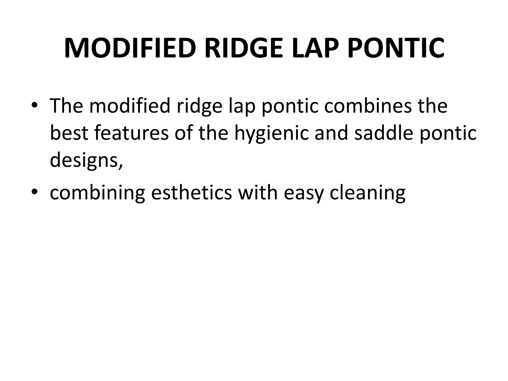 Pontics and Retainers | PPTX