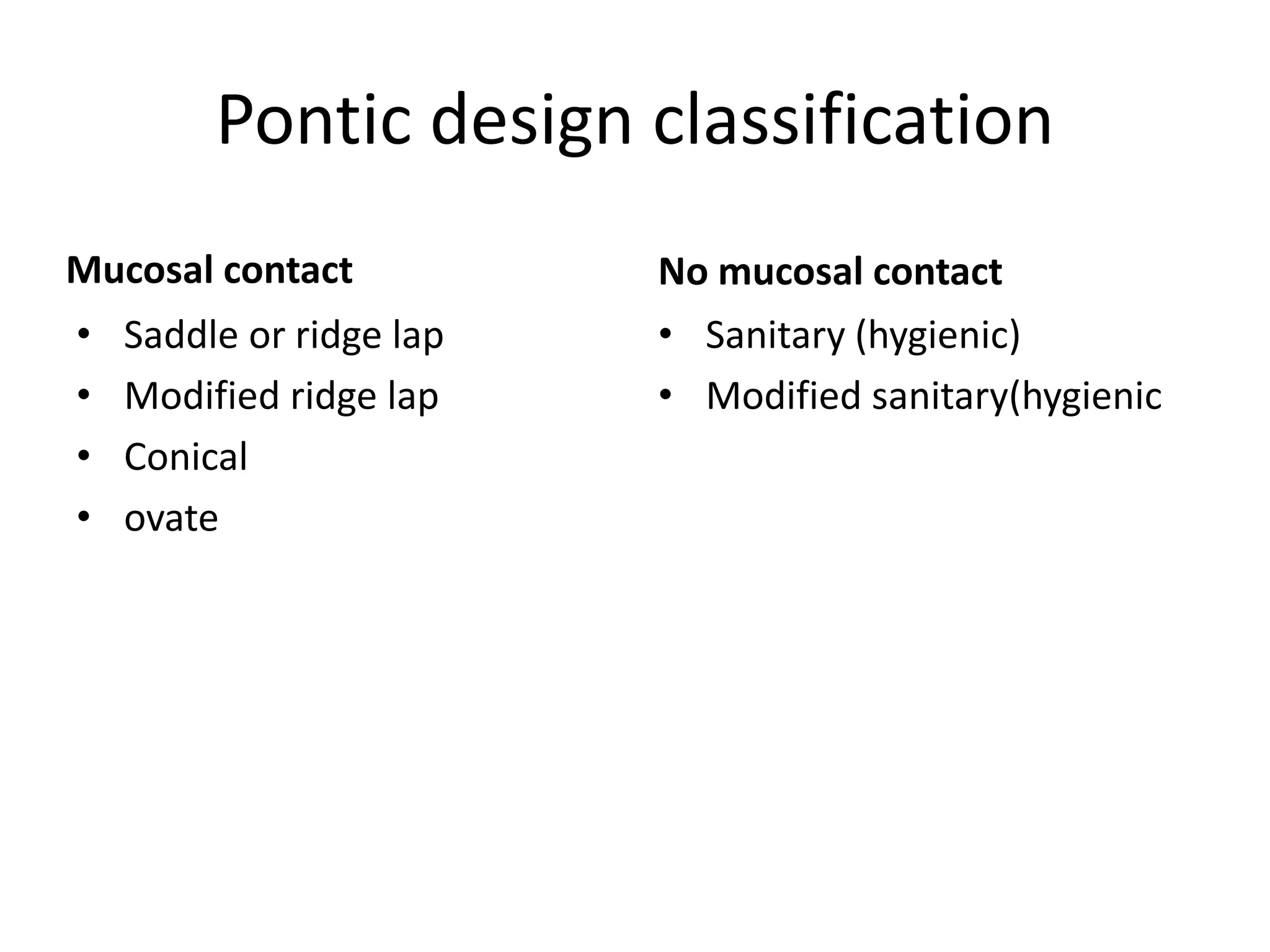 Pontics and Retainers | PPTX