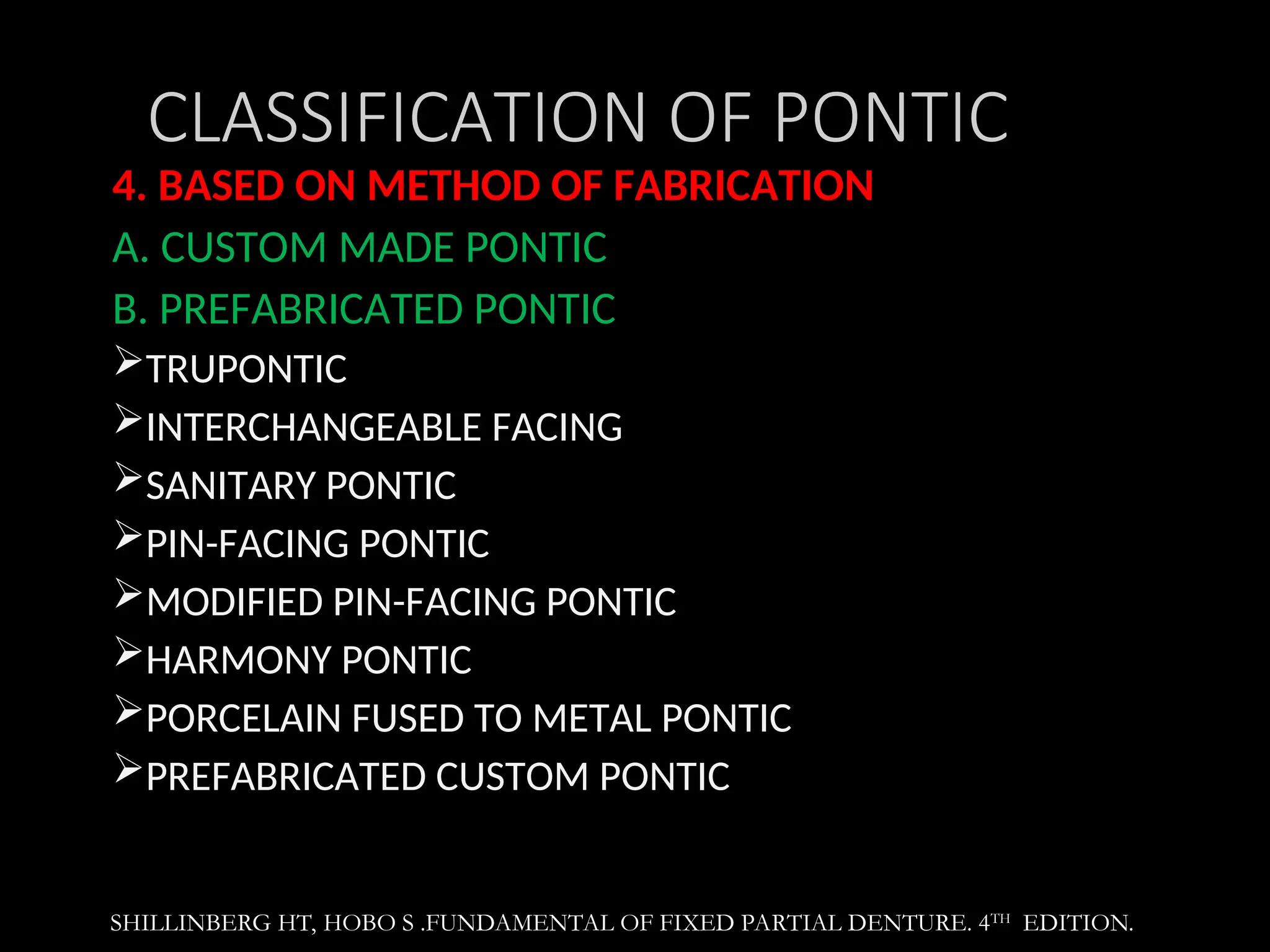 pontic selection in FPD.ppttg5tv4rccccwedxqq | PPT