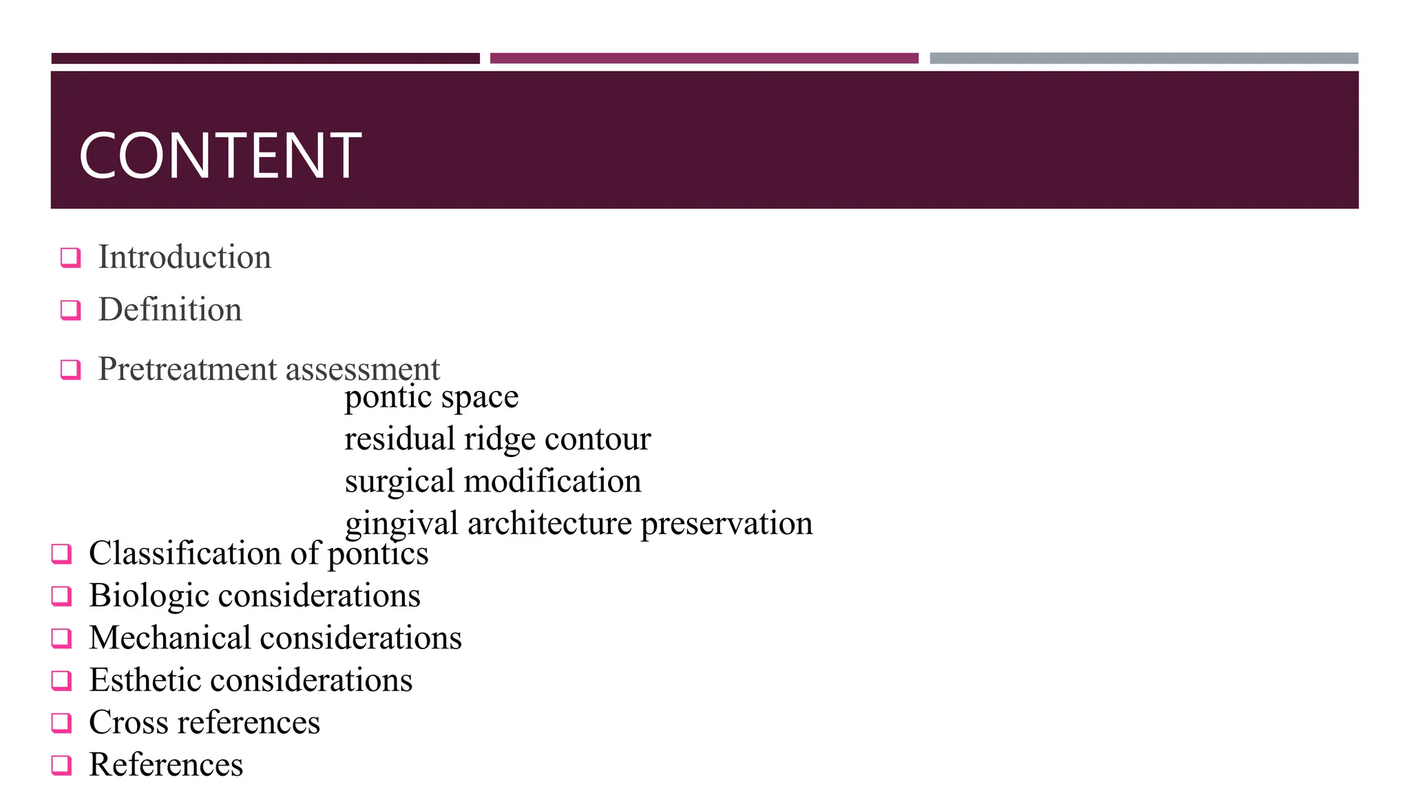 PONTICS IN Fixed partial denture - Prodthodontics.pptx