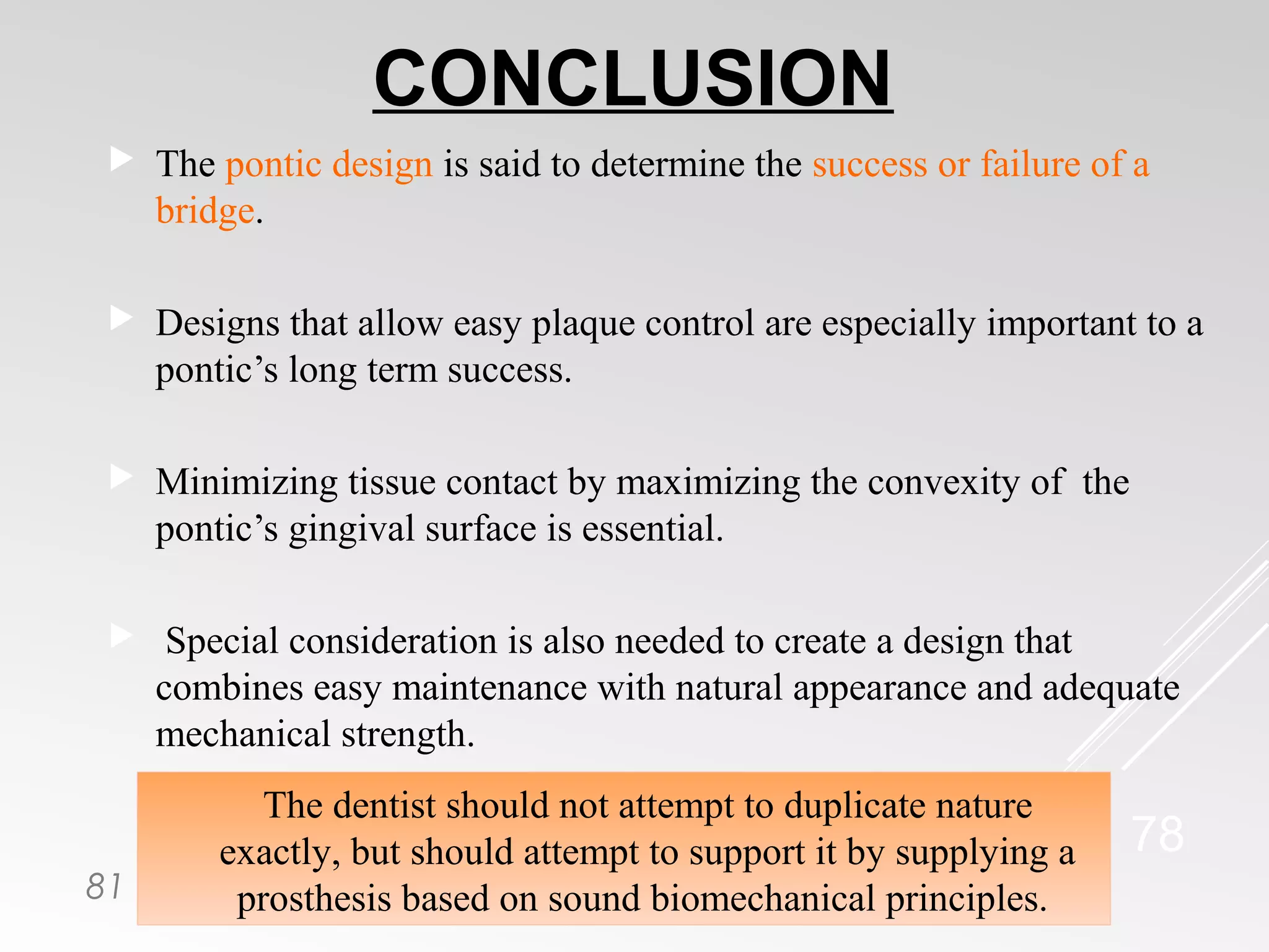Pontics in Fixed Partial Dentures | PPT