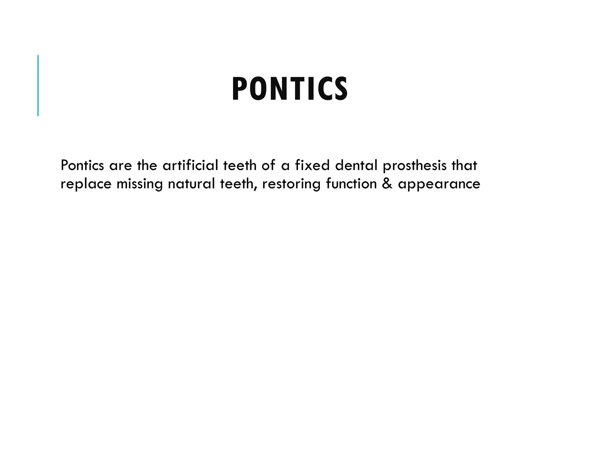 pontics retainers & connectors in FPD.pptx