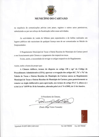 Ponto 7 reg.municipal taxas | PDF