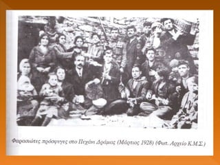 ΟΙ ΠΡΟΣΦΥΓΕΣ ΤΟΥ 1922 ΚΑΙ Η ΕΓΚΑΤΑΣΤΑΣΗ ΤΟΥΣ ΣΤΗ ΔΡΑΜΑ | PPTX