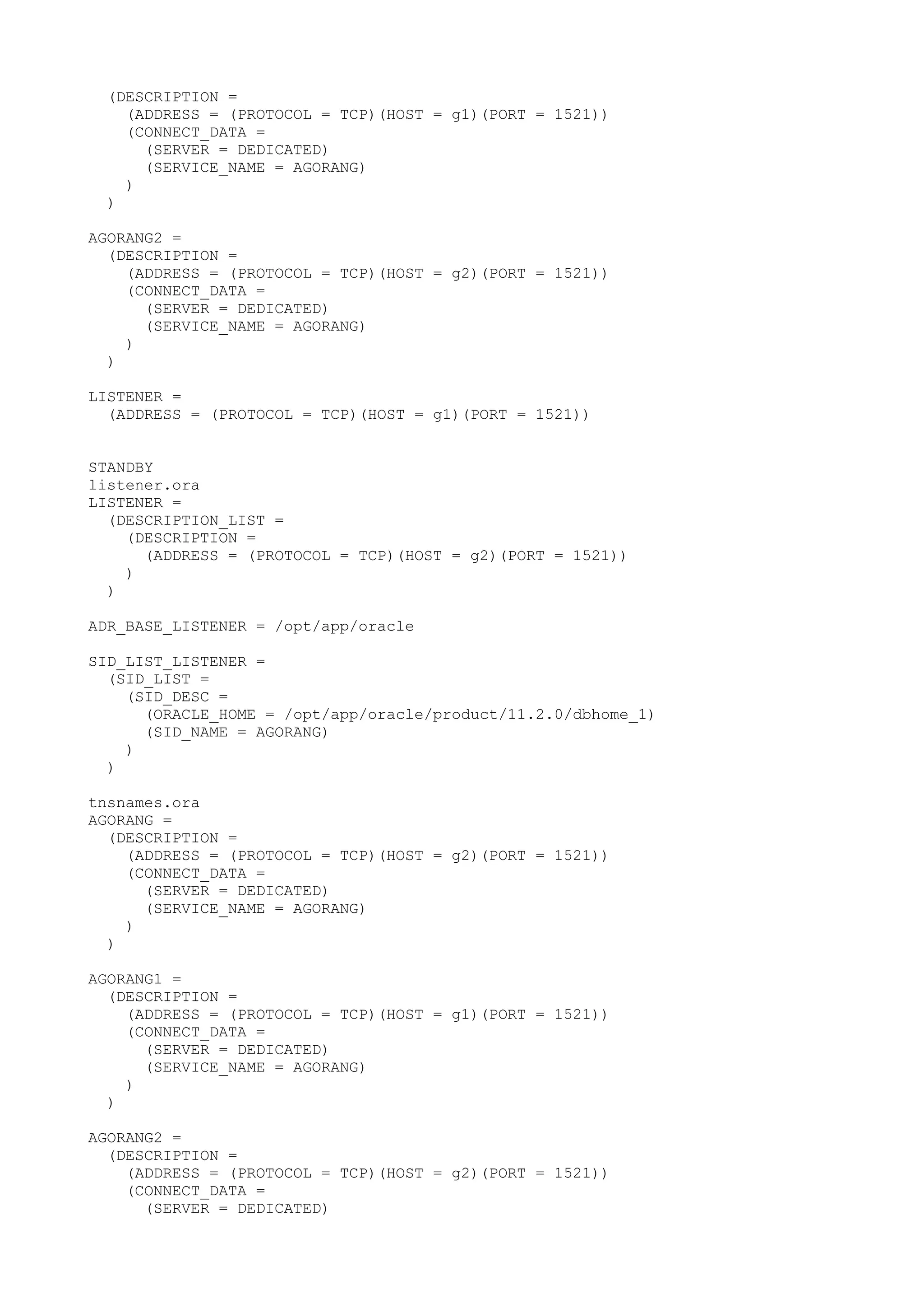 Pontos para criar_instancia_data guard_11g | TXT | Databases | Computer Software and Applications