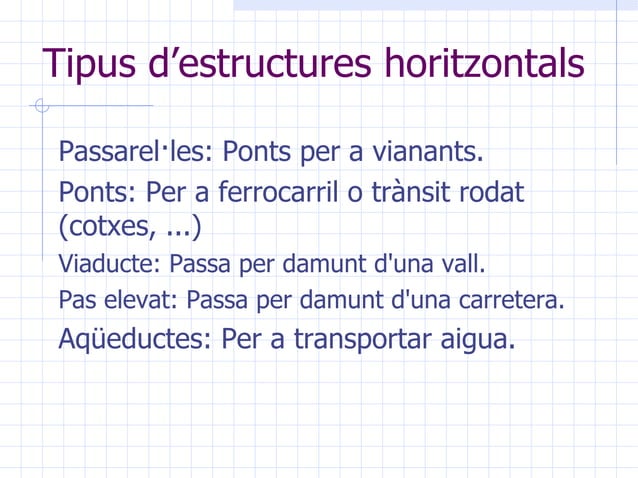 Ponts d'Elx - Estructures horitzontals | PPT