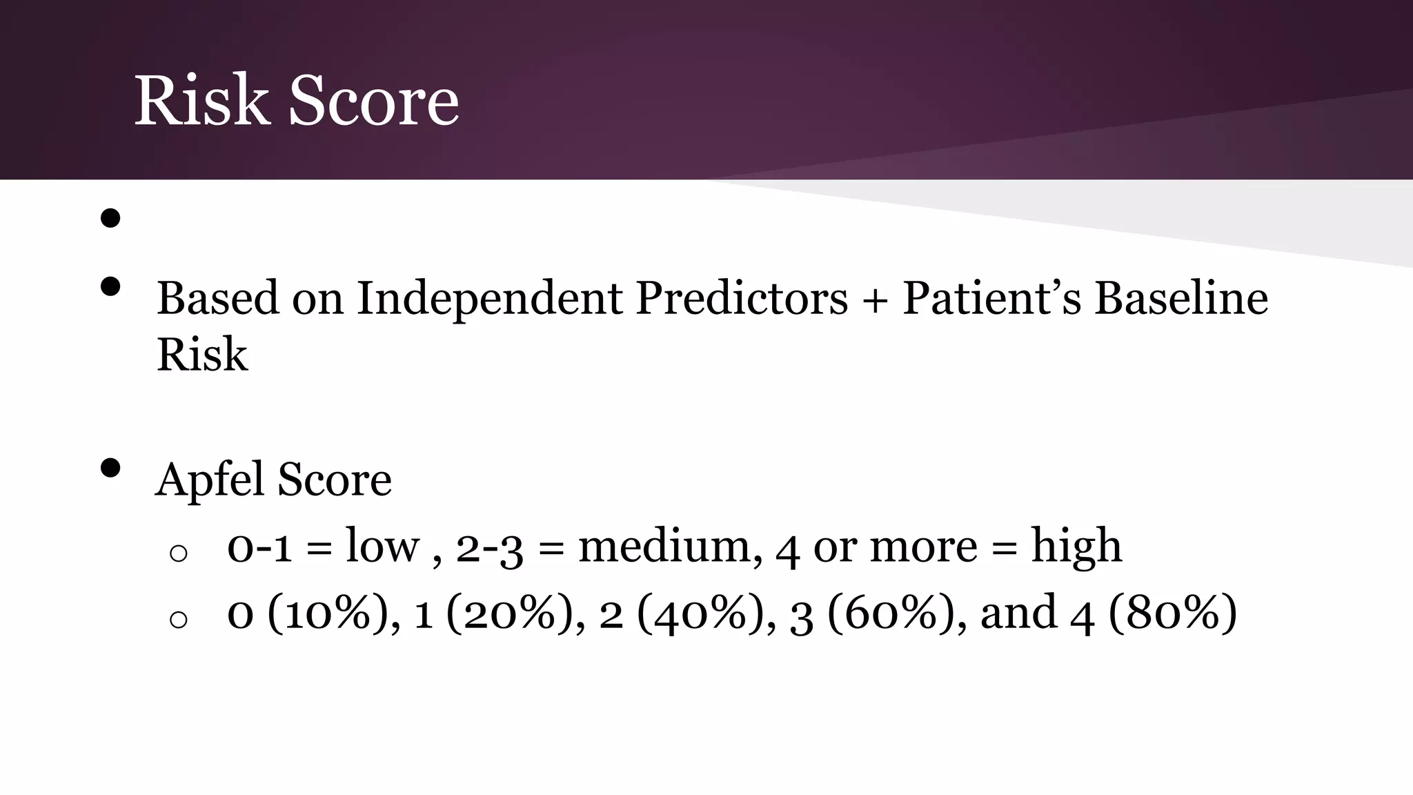 Exploration of Postoperative Nausea and Vomiting | PPTX