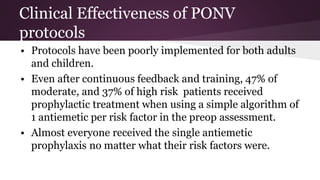 Exploration of Postoperative Nausea and Vomiting | PPTX