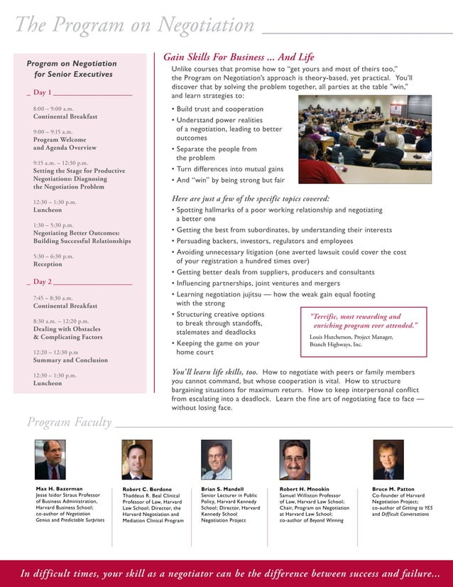 Harvard Negotiation Training | PDF