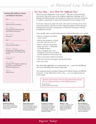 Harvard Negotiation Training | PDF