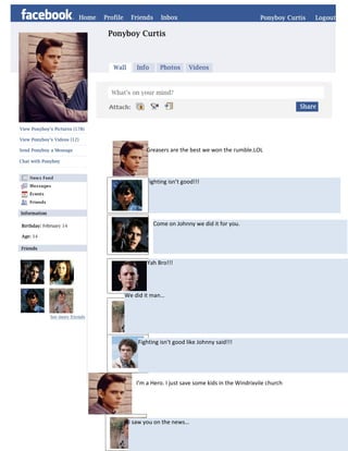 Ponyboy facebook Kedus | PDF