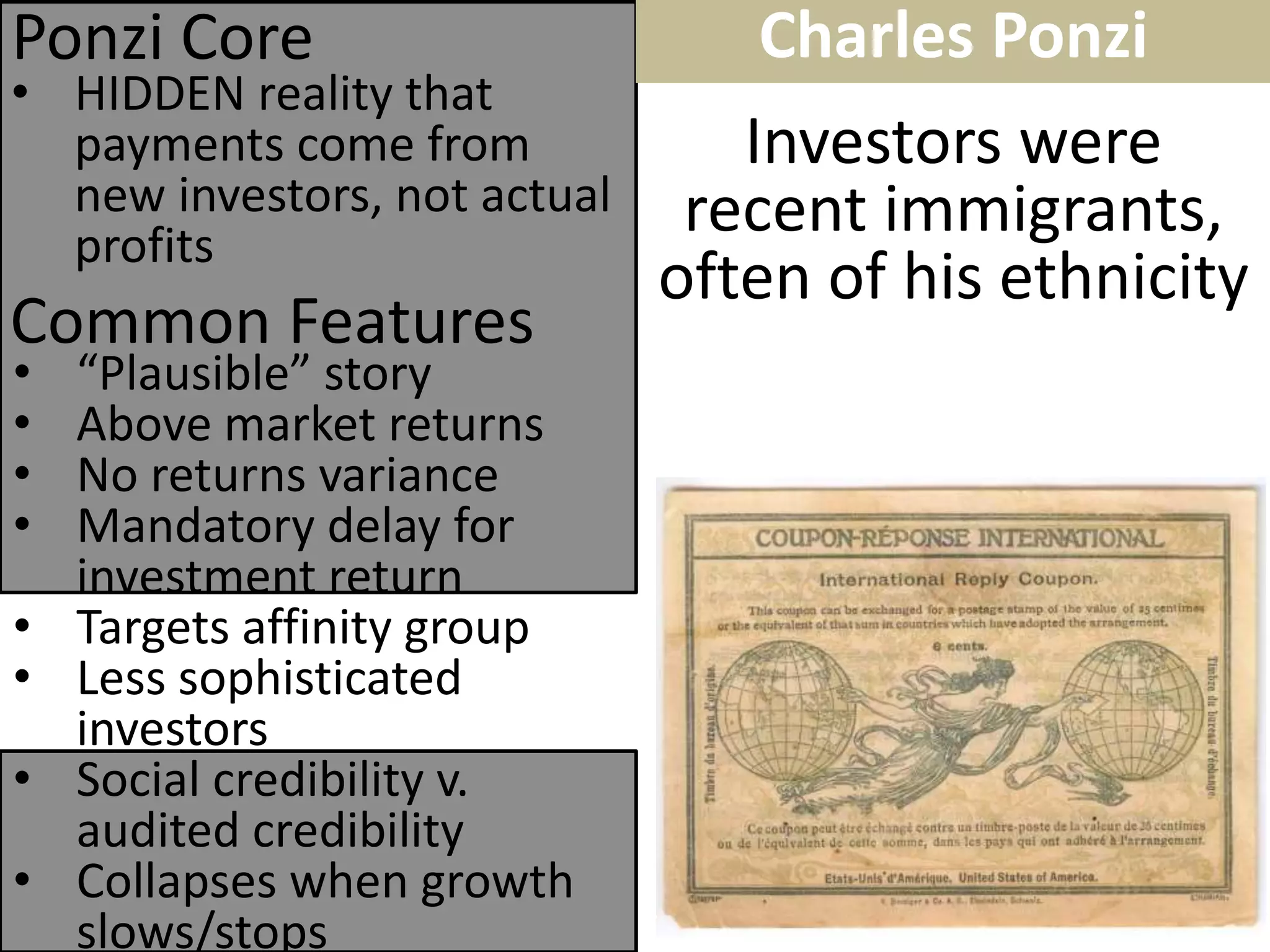 Ponzis, Pyramids, and Bubbles: An introduction to financial fraud | PDF