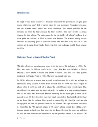 Ponzi scheme | PDF