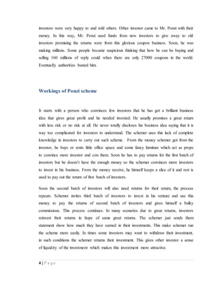 Ponzi scheme | DOCX
