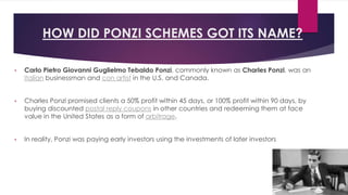 Ponzi scheme | PPTX