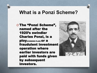 Charles Ponzi Scheme