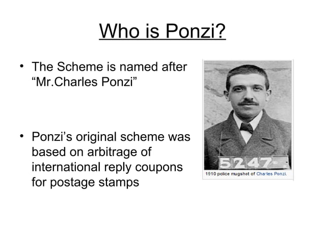 Ponzi schems | PPT