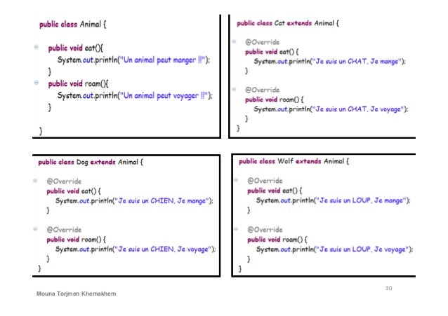 POO Java Chapitre 4 Heritage et Polymorphisme