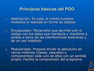 Poo Programacion Orientada A Objetos Java | PPS | Programming Languages | Computing