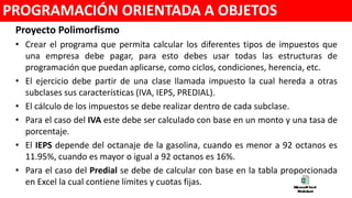 Programacion Orientada a Objetos - Undiad 4 polimorfismo | PPTX