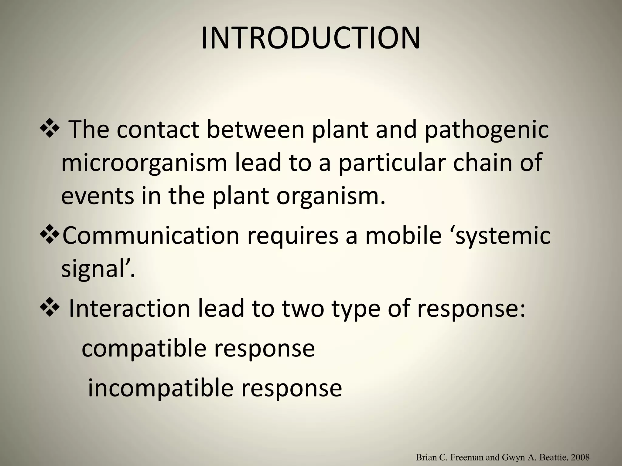 Plant Pathogen Interaction | PPTX