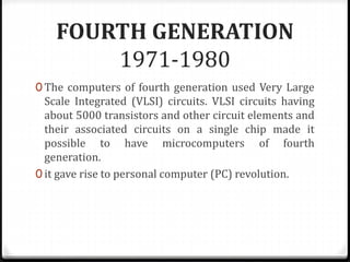 Computer Generations | PPTX