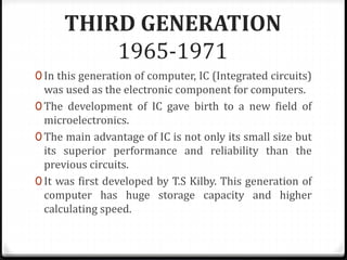 Computer Generations | PPTX