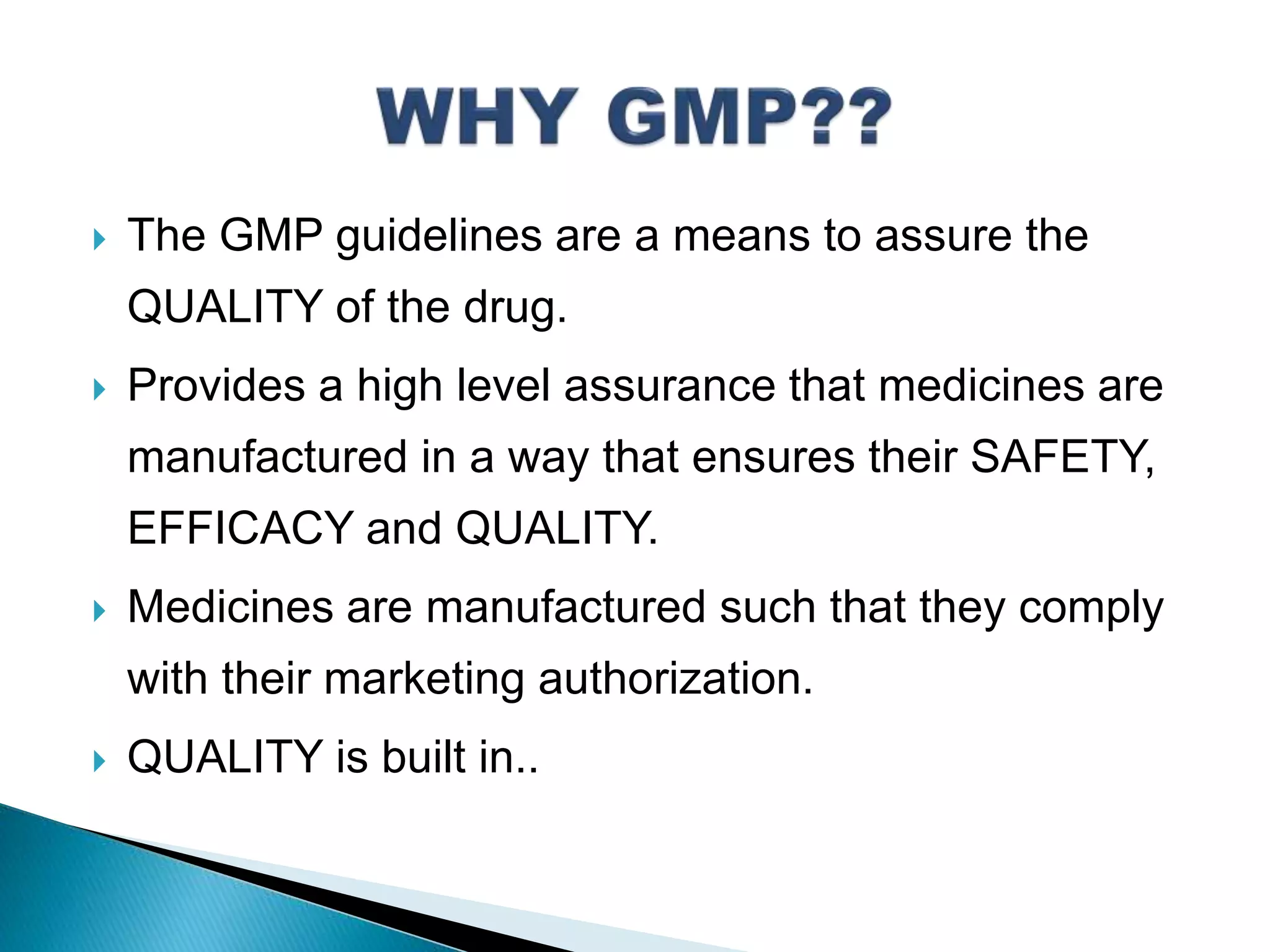 Good Manufacturing Practices | PPTX