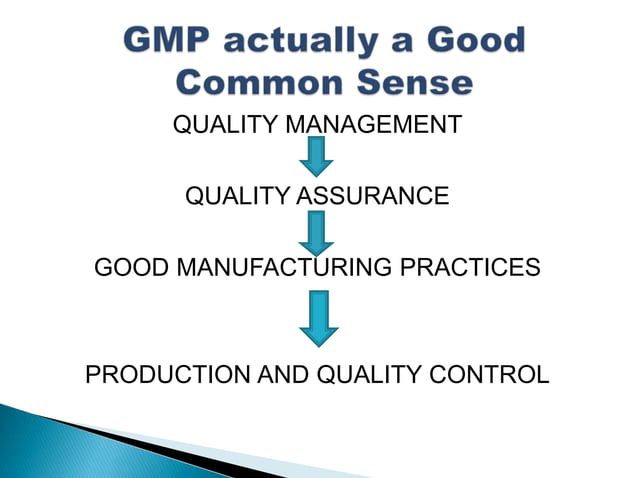 Good Manufacturing Practices | PPTX | Manufacturing Industry | Industries