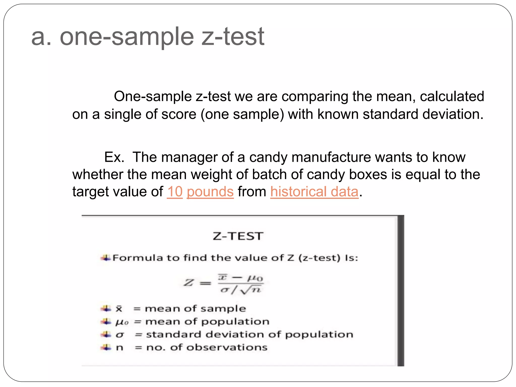 Parametric Statistical tests | PPTX