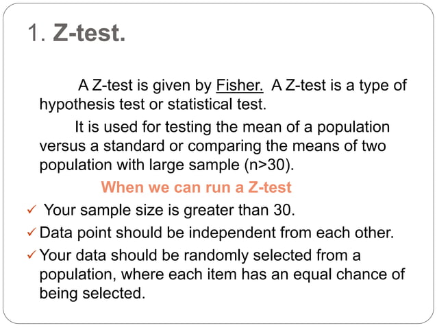 Parametric Statistical Tests Pptx 9645