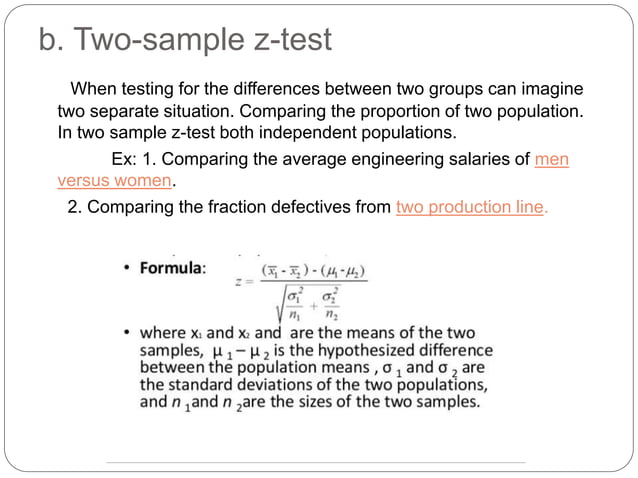 Parametric Statistical tests | PPTX