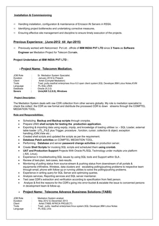 Pooja 4yr exp | PDF
