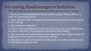 Job costing | PPTX