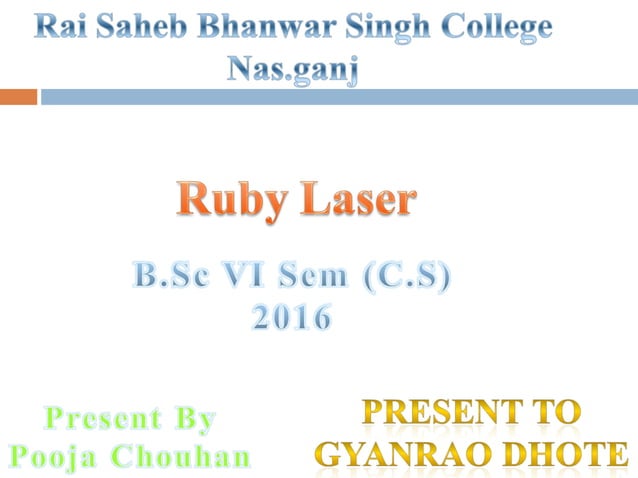 RUBY LASER | PPT