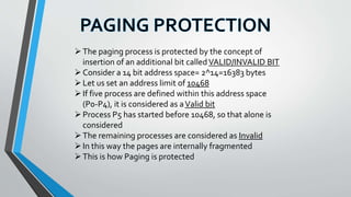 Paging and Segmentation | PPTX