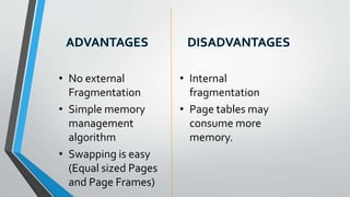 Paging and Segmentation | PPTX